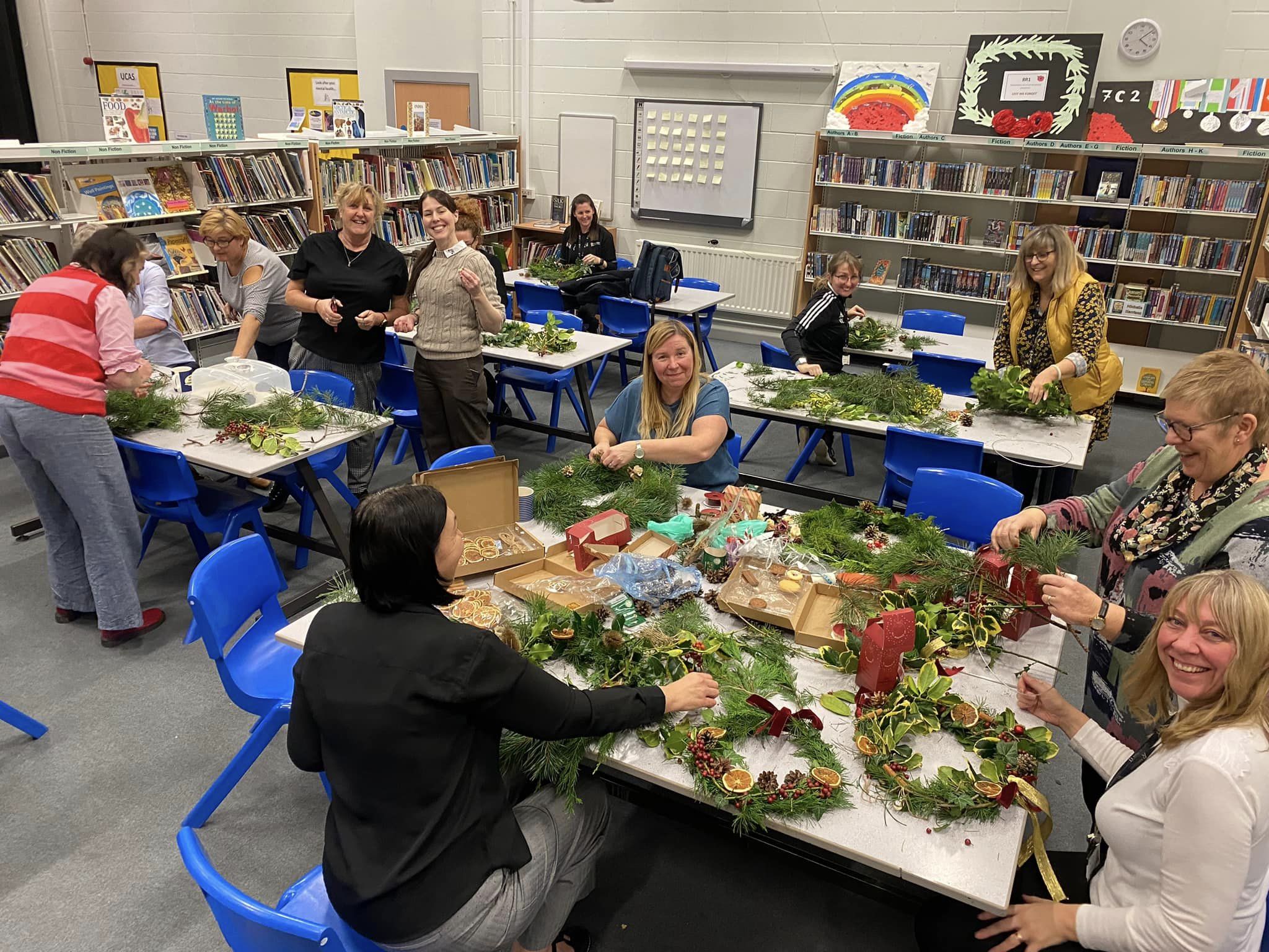 Wonderful wreath-making workshop - Retford Oaks Academy